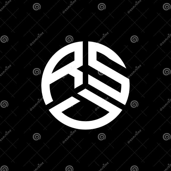 RSD Letter Logo Design on Black Background. RSD Creative Initials ...