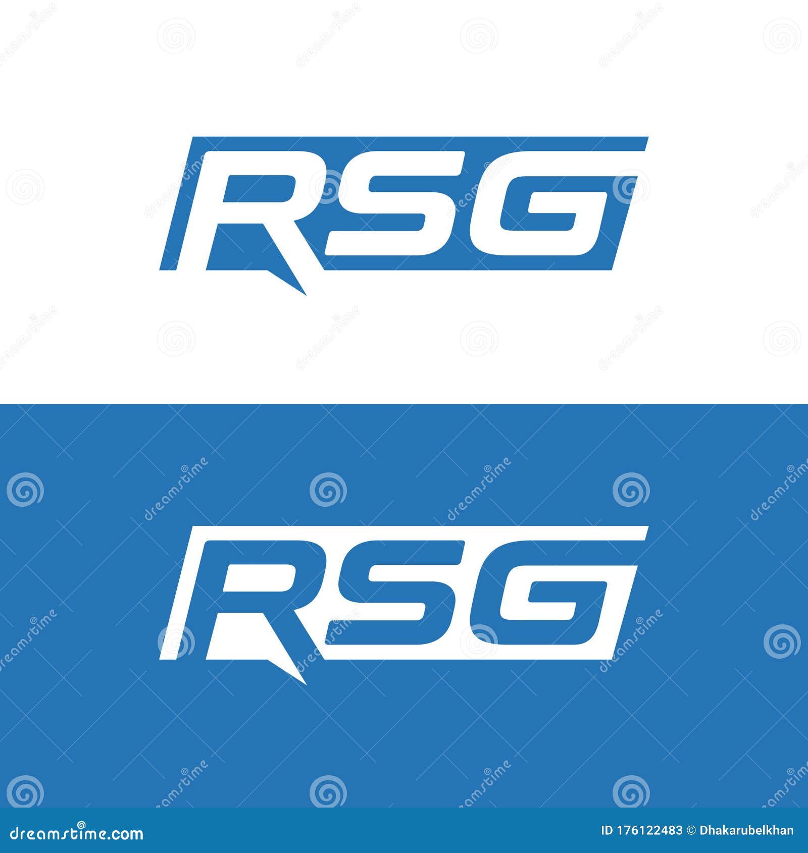 RSG Letter Logo Design Vector Stock Vector - Illustration of alphabet ...