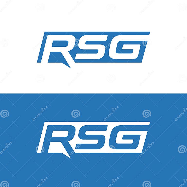 RSG Letter Logo Design Vector Stock Vector - Illustration of alphabet ...