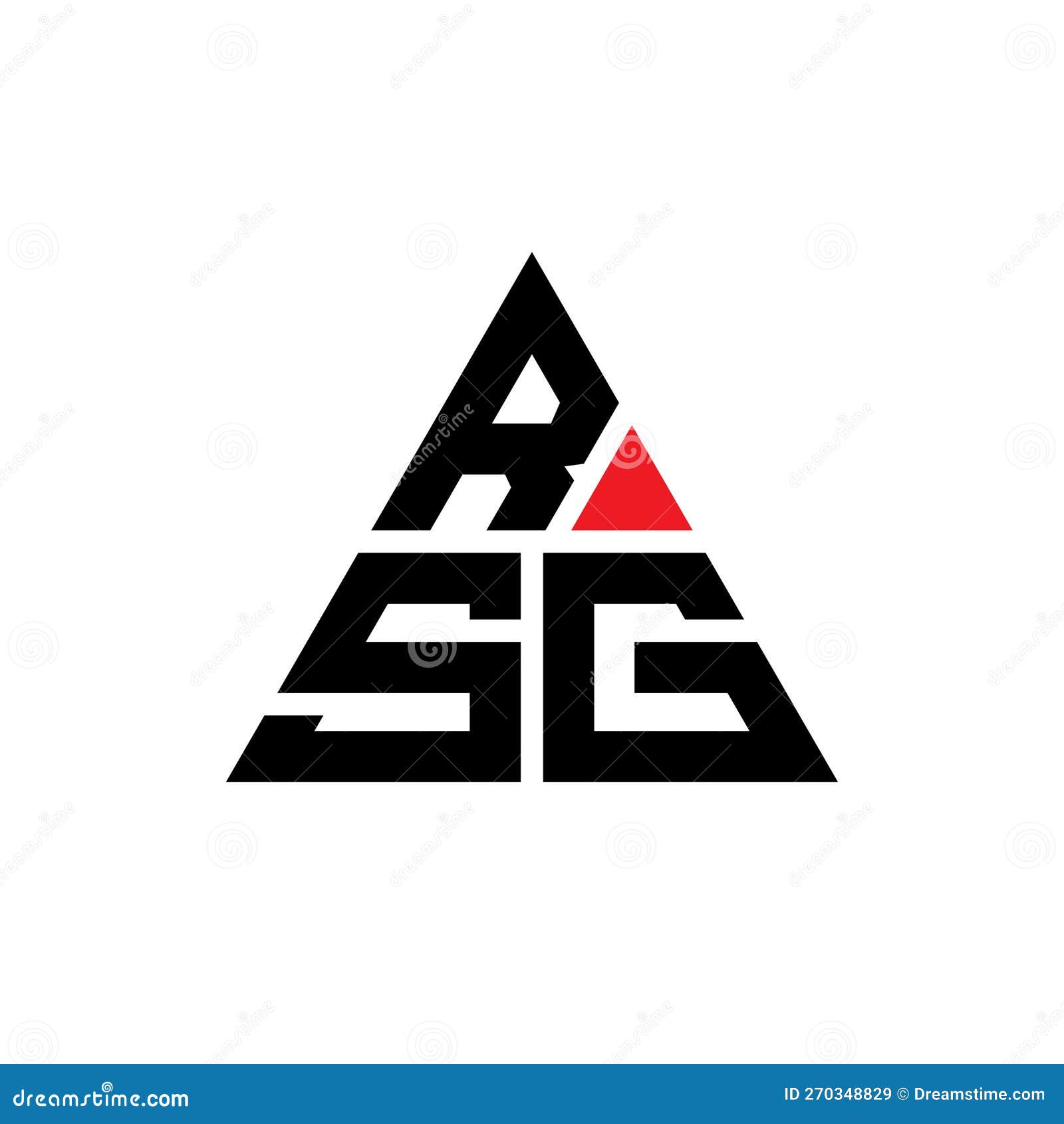 RSG Triangle Letter Logo Design with Triangle Shape. RSG Triangle Logo ...