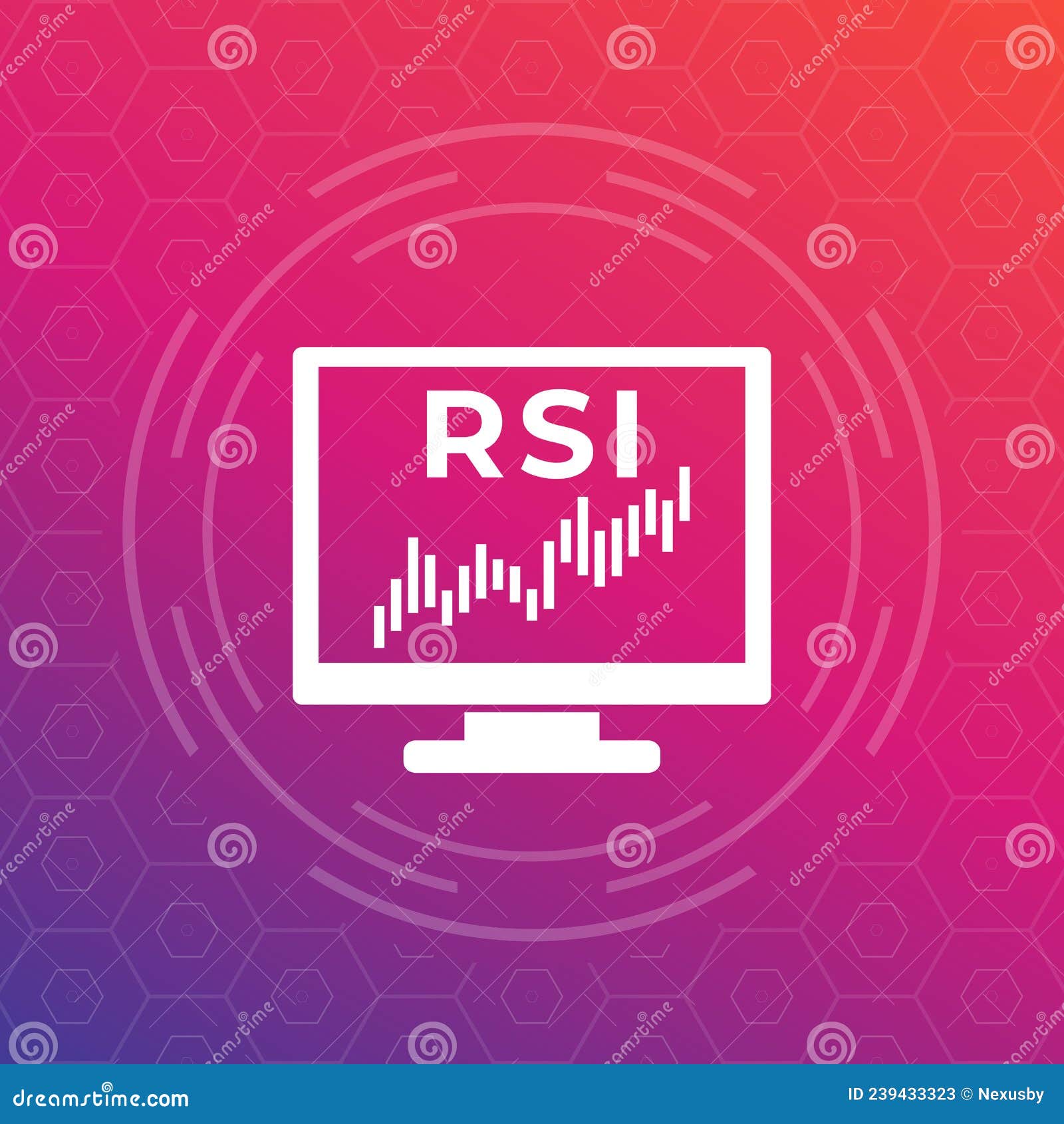 RSI Trading Indicator, Relative Strength Index Stock Vector ...