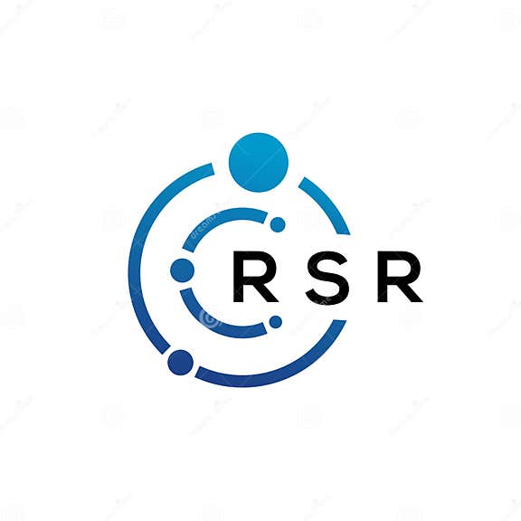 RSR Letter Technology Logo Design on White Background. RSR Creative ...