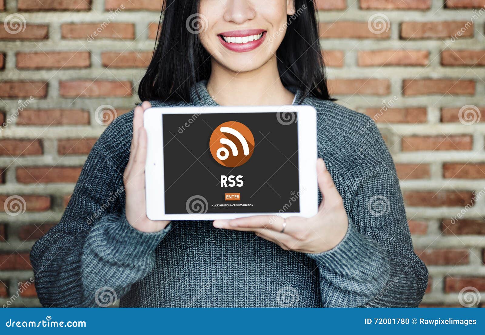 RSS Digital Announcement Network Technology Concept Stock Photo - Image ...