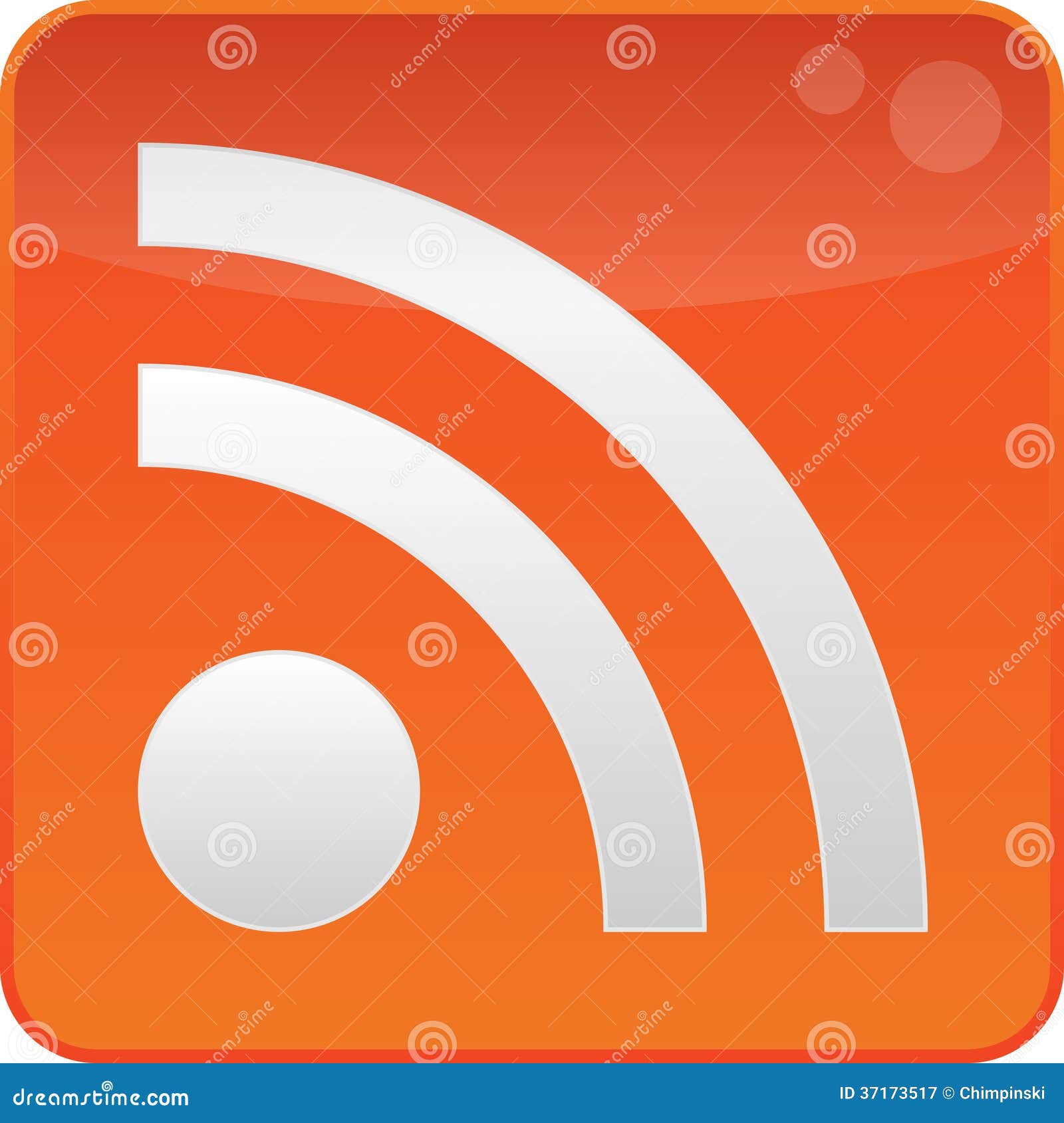 RSS Feed stock illustration. Illustration of shape, vector - 37173517