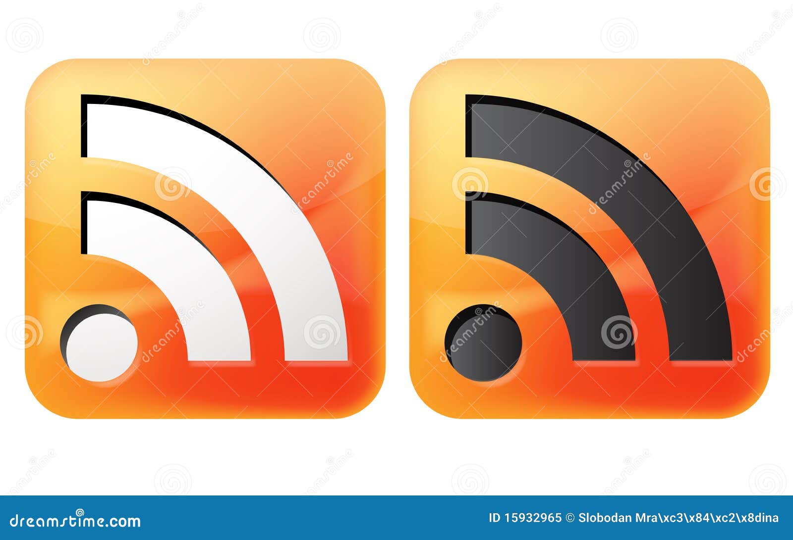 Rss icon stock illustration. Illustration of gray, effects - 15932965