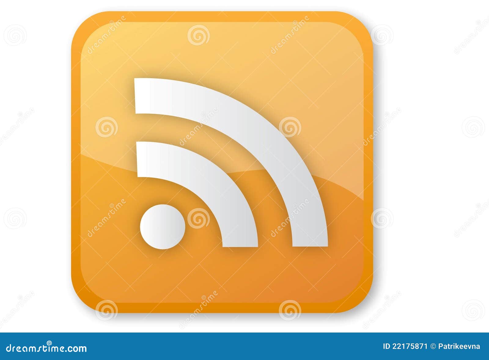 RSS icon stock vector. Illustration of vector, object - 22175871