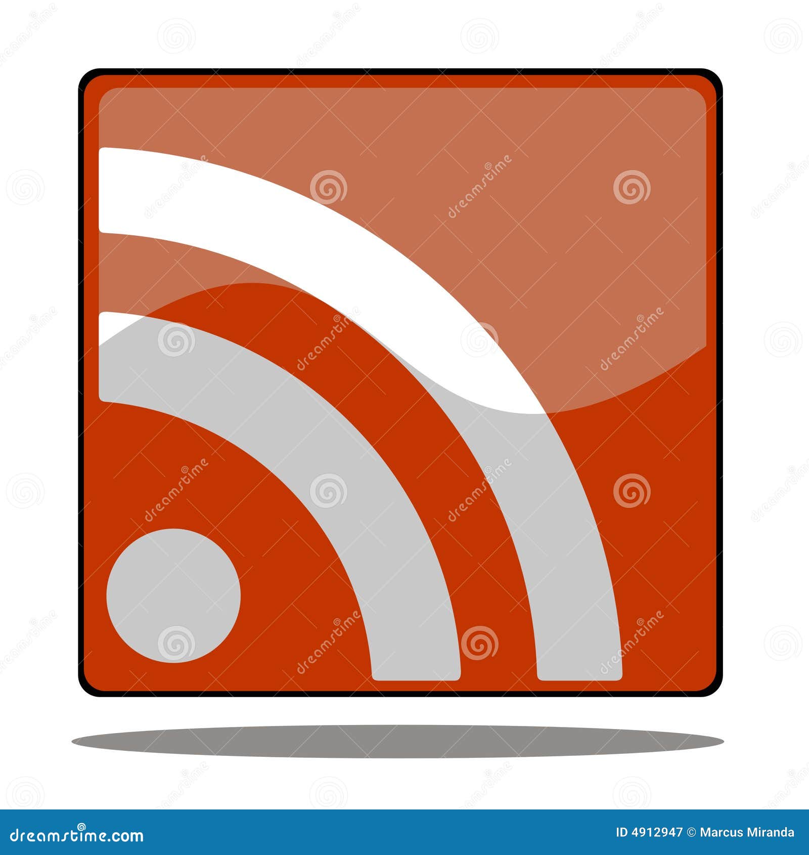 Rss icon editorial photography. Illustration of button - 4912947