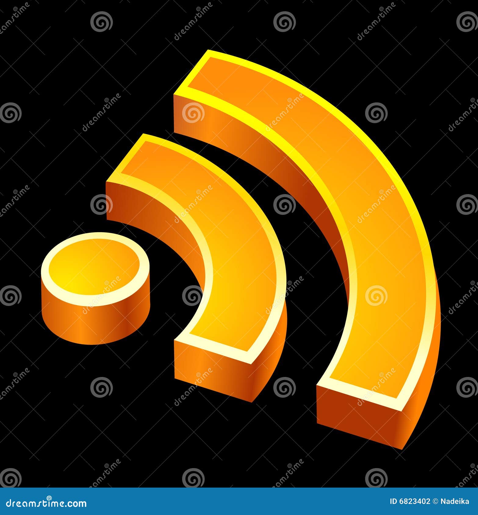 Rss icon editorial photography. Illustration of orange - 6823402