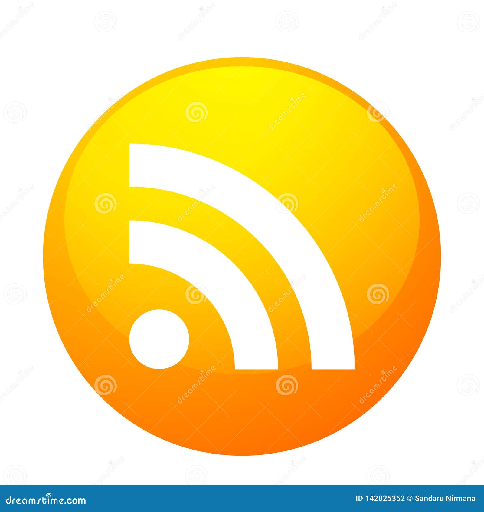 RSS Logo Icon Social Media Icon Vector Element for Web Internet on ...