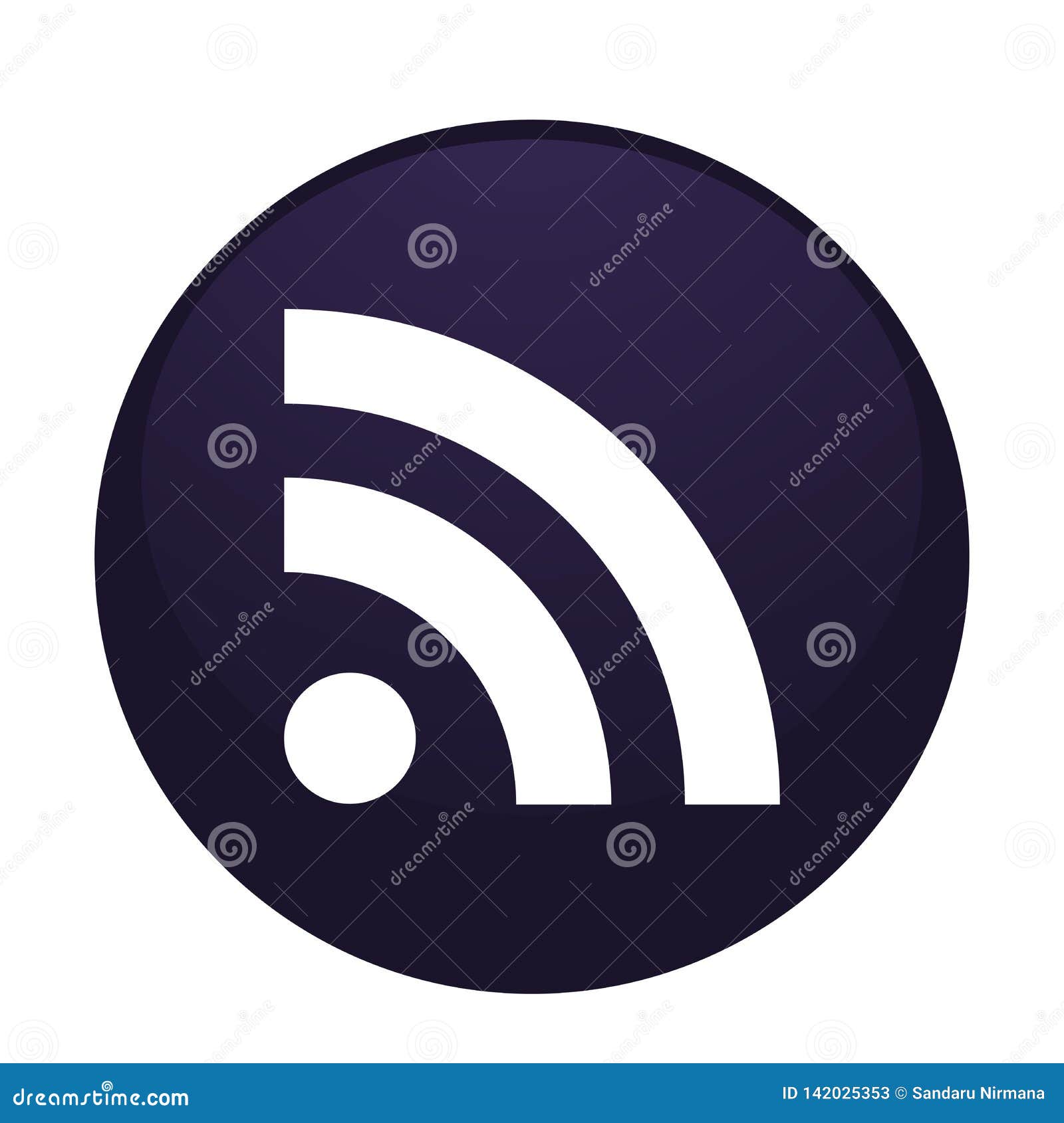 RSS Logo Icon Social Media Icon Vector Element for Web Internet on ...