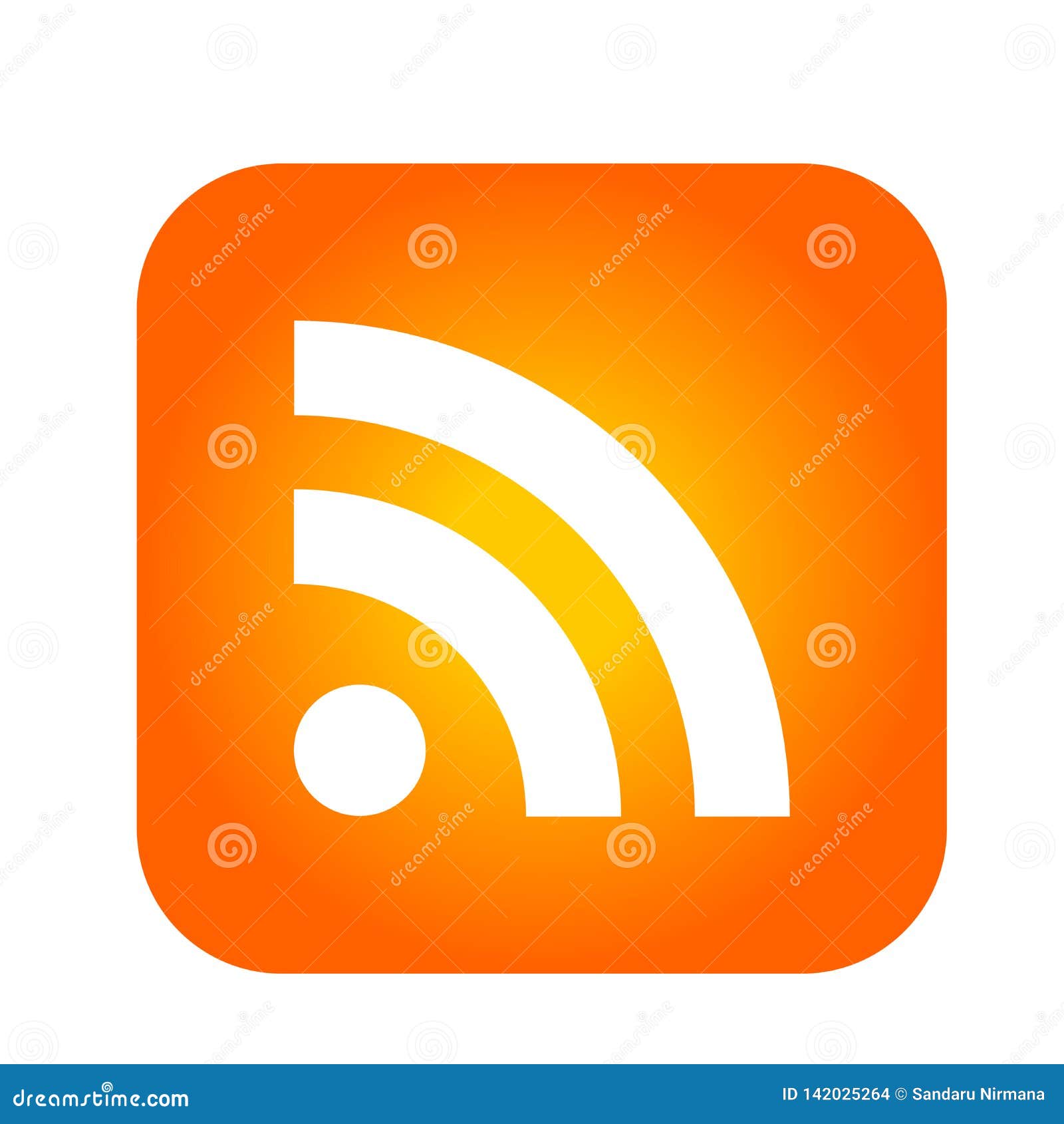 RSS Logo Icon Social Media Icon Vector Element for Web Internet on ...