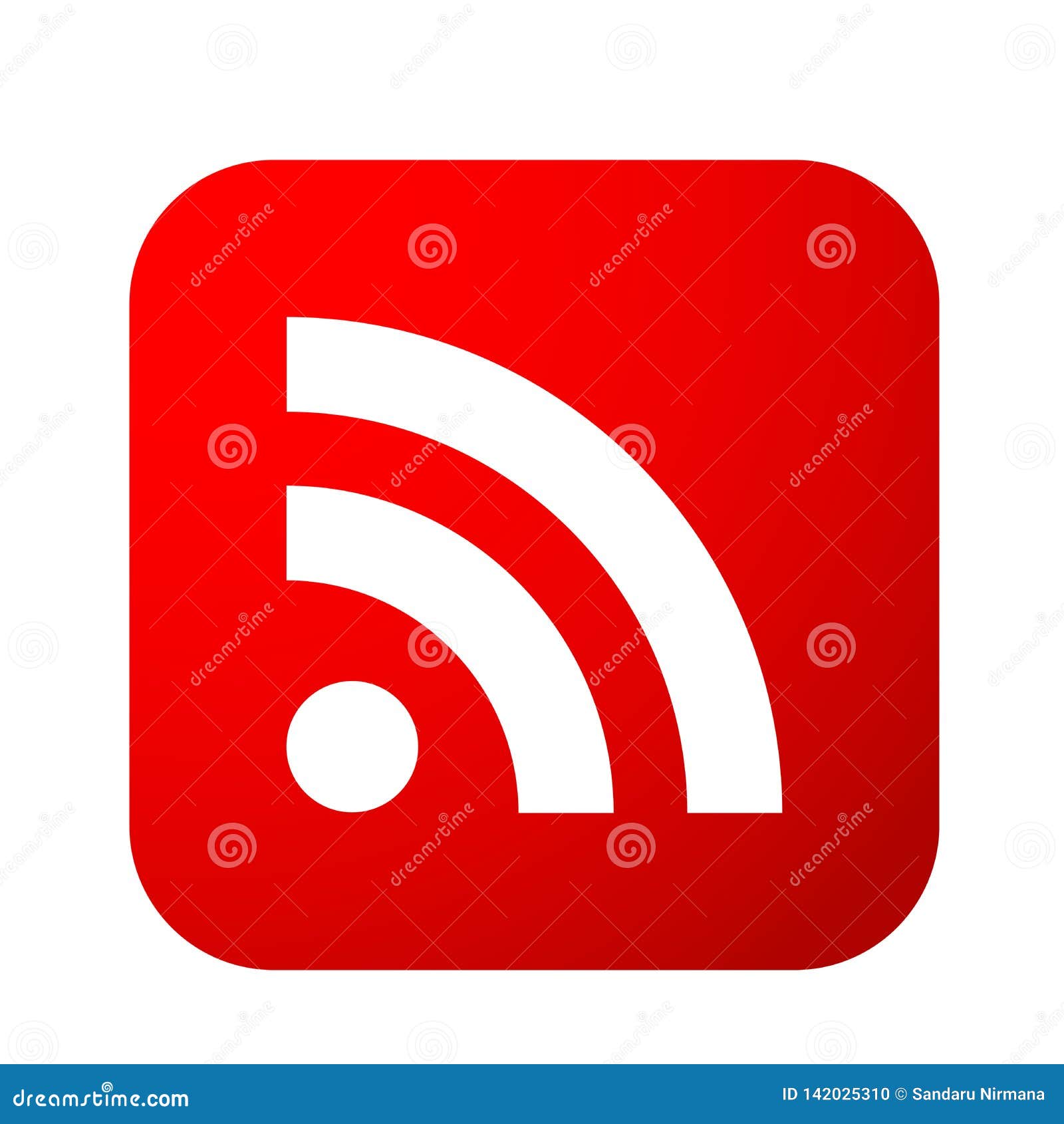 RSS Logo Icon Social Media Icon Vector Element for Web Internet on ...