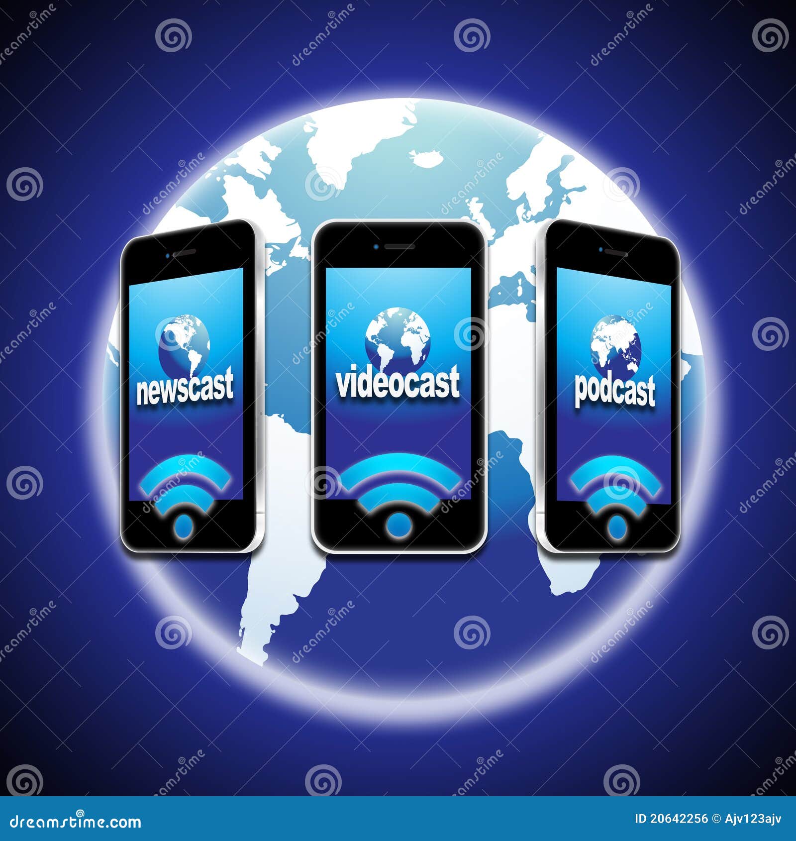 RSS Podcast Network Feed editorial photo. Illustration of logo - 20642256