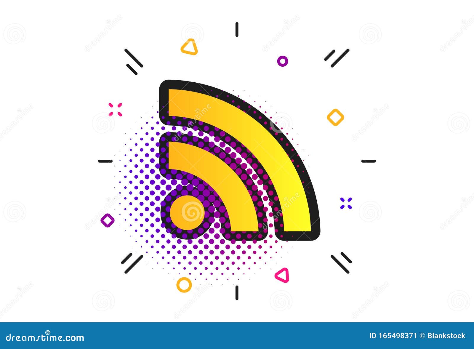 RSS Sign Icon. RSS Feed Symbol. Vector Stock Vector - Illustration of ...