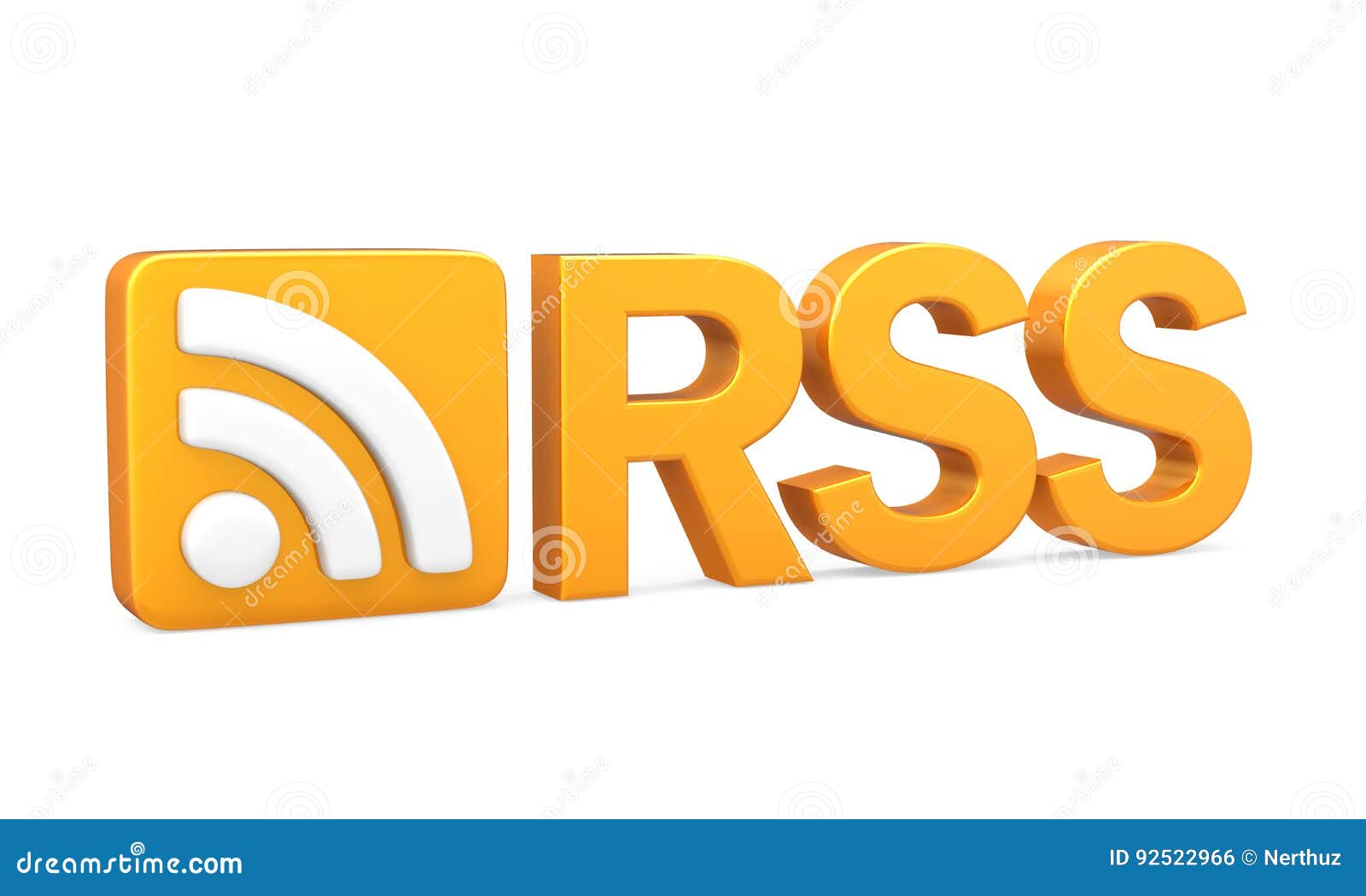 RSS Symbol with Text Isolated Stock Illustration - Illustration of icon ...