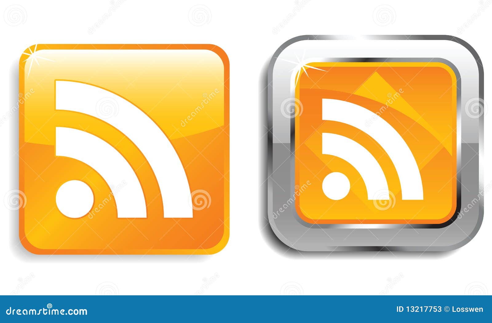 RSS web icons stock vector. Illustration of design, square - 13217753