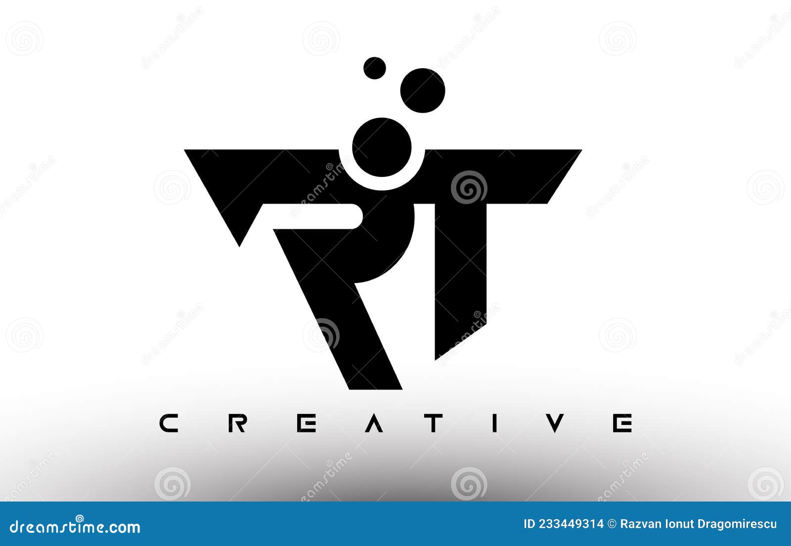 RT Elegant Letter Logo Design. RT Letter Icon with Creative Look Vector ...