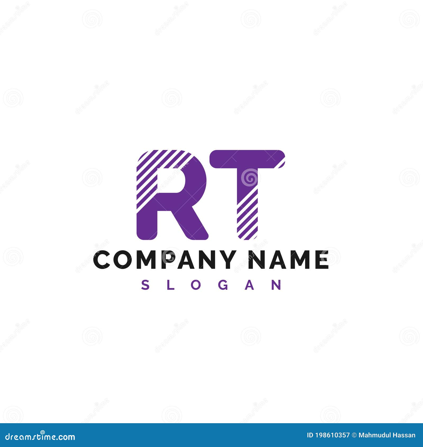 RT Letter Logo Design. RT Letter Logo Vector Illustration - Vector ...