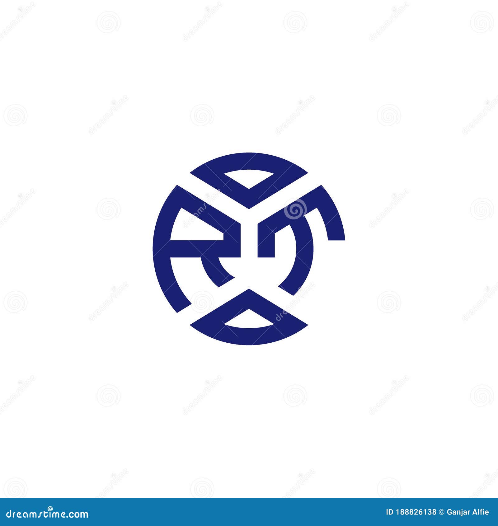 RT Monogram Logo with Abstract Shapes in Modern Style Stock Vector ...