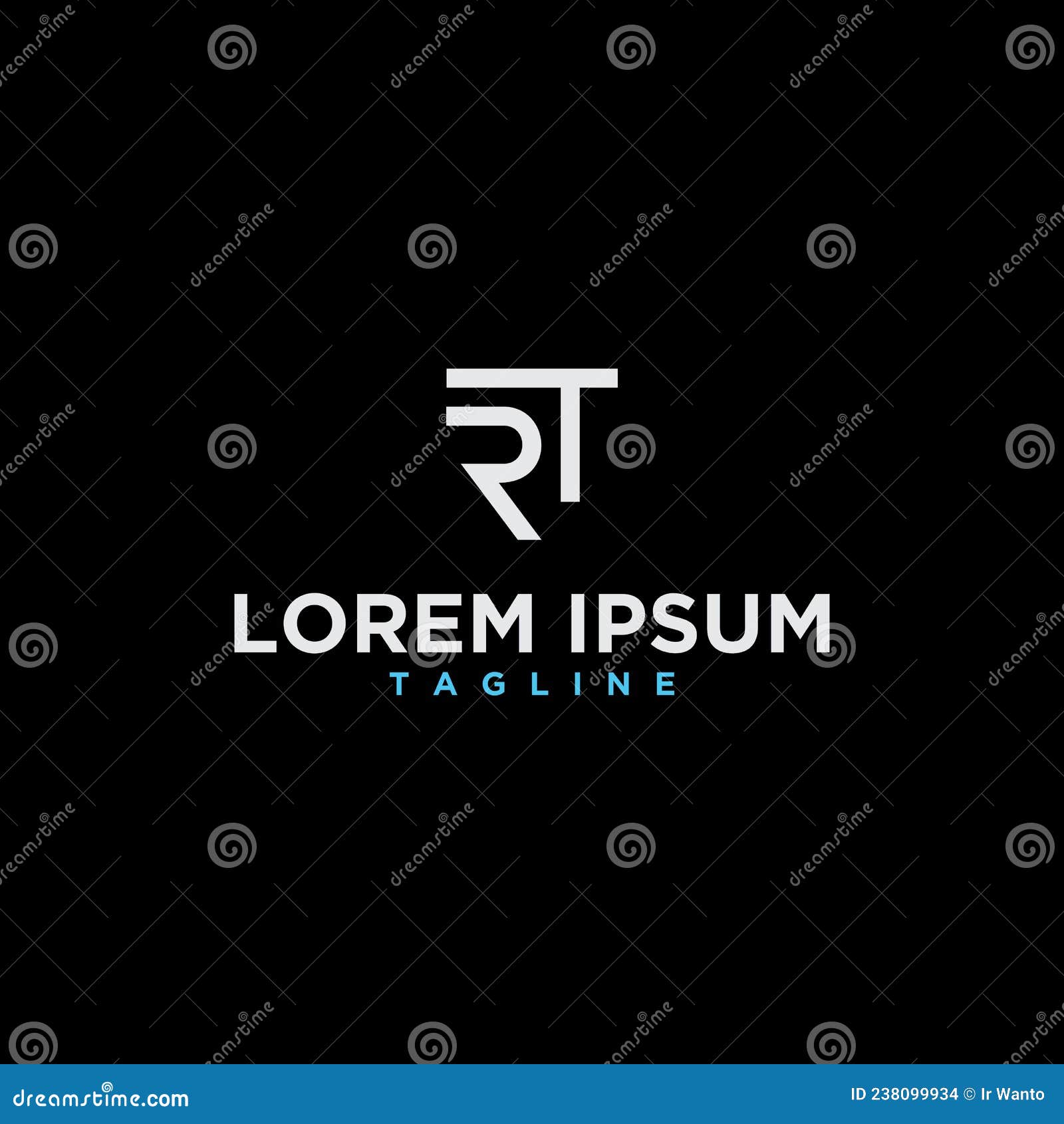 Rt Monogram Logo Design Inspiration Stock Vector - Illustration of ...