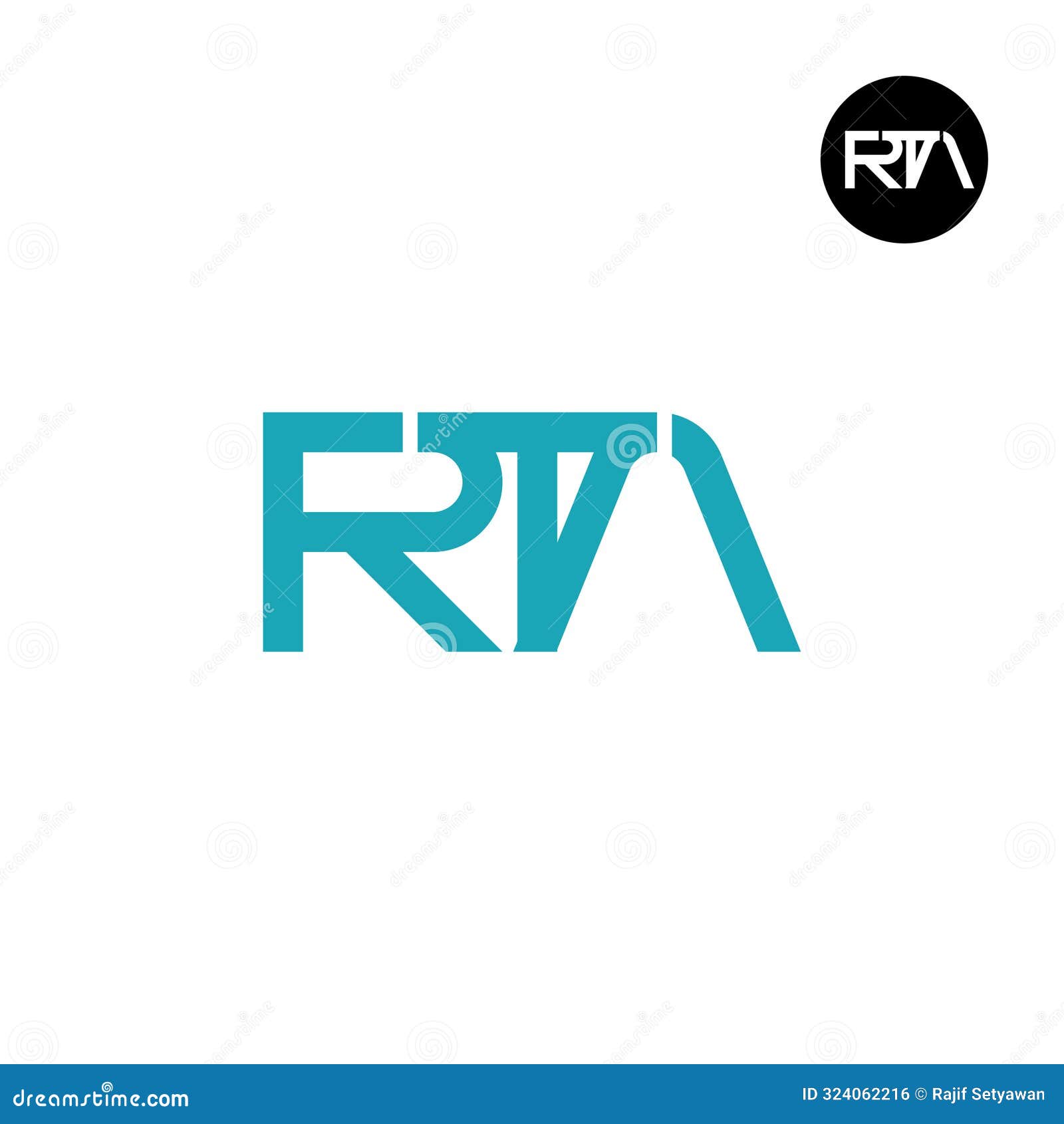 RTA Logo Letter Monogram Design Stock Vector - Illustration of company ...