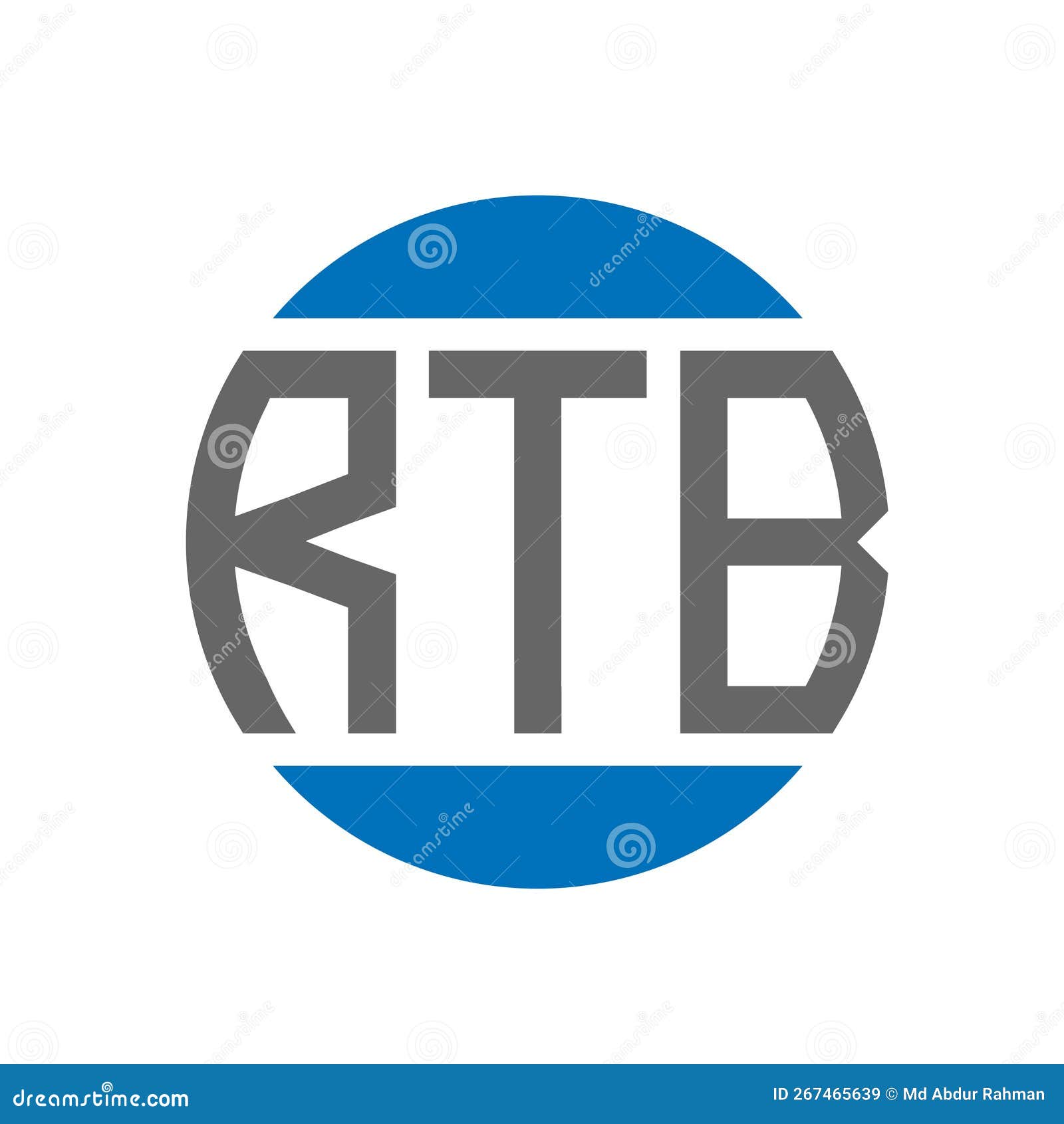 RTB Letter Logo Design on White Background. RTB Creative Initials ...