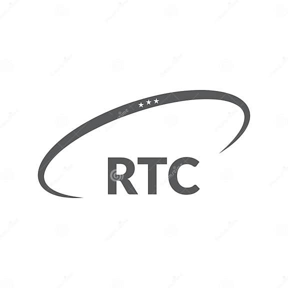 RTC Letter Logo Design on White Background. Creative Modern RTC Letter ...