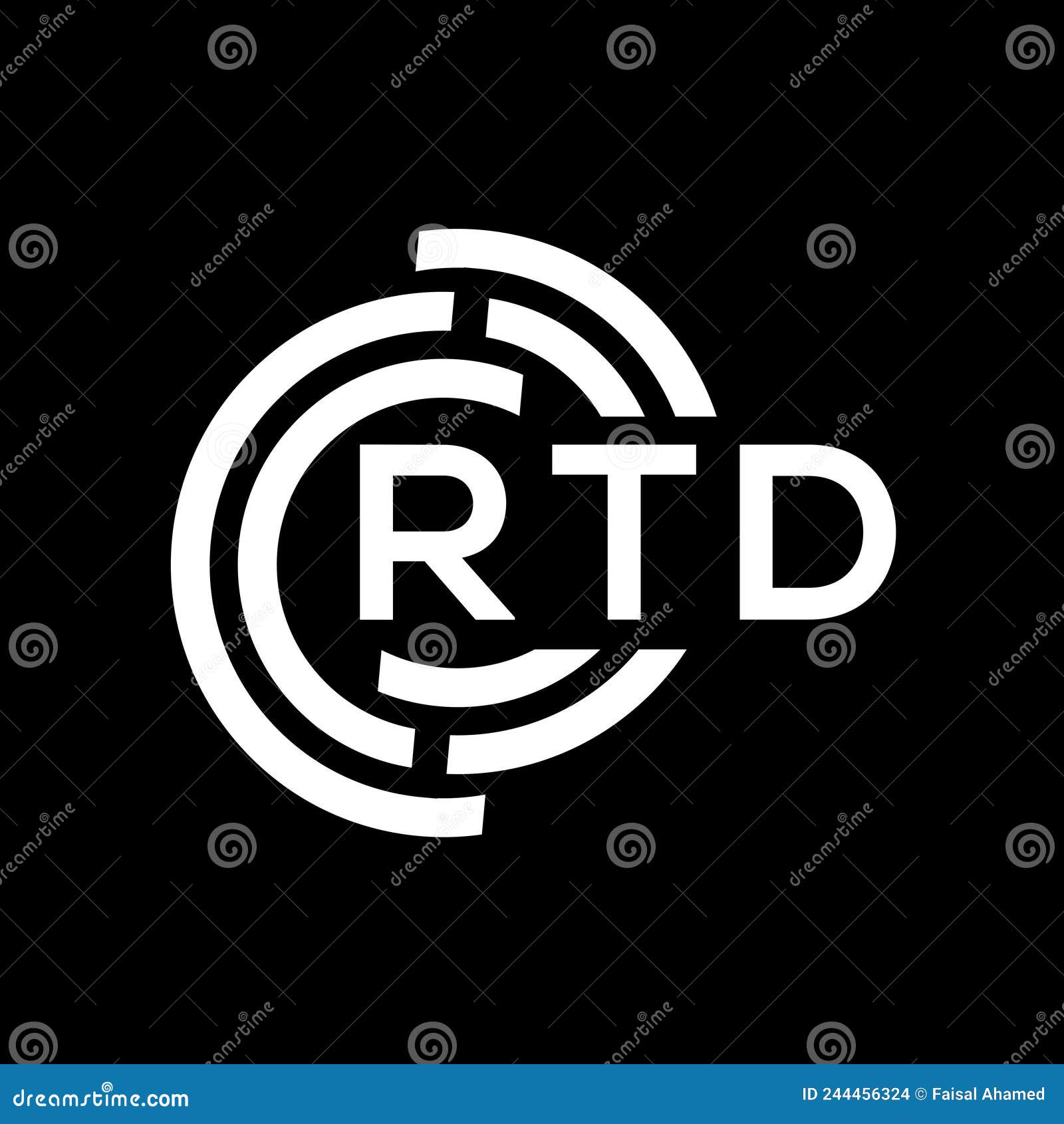 RTD Letter Logo Design. RTD Monogram Initials Letter Logo Concept Stock ...