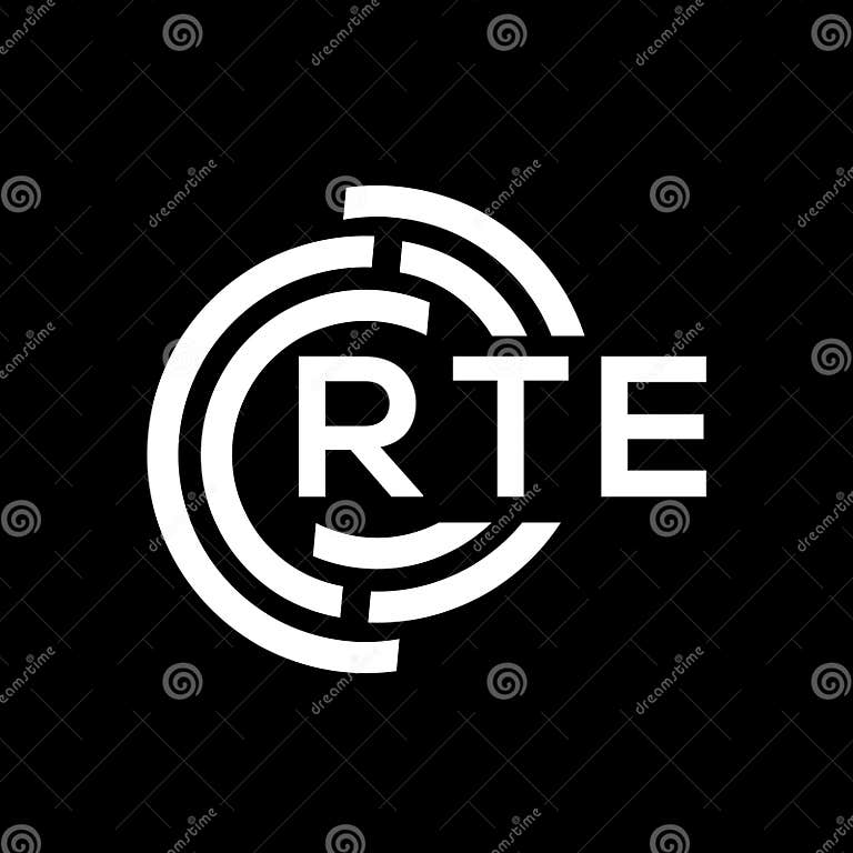 RTE Letter Logo Design. RTE Monogram Initials Letter Logo Concept Stock ...