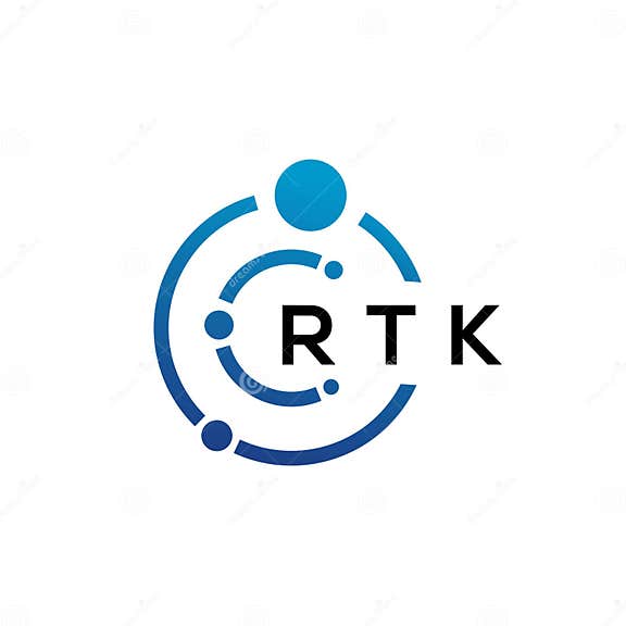 RTK Letter Technology Logo Design on White Background. RTK Creative ...