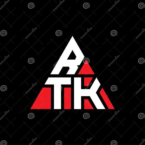 RTK Triangle Letter Logo Design with Triangle Shape. RTK Triangle Logo ...