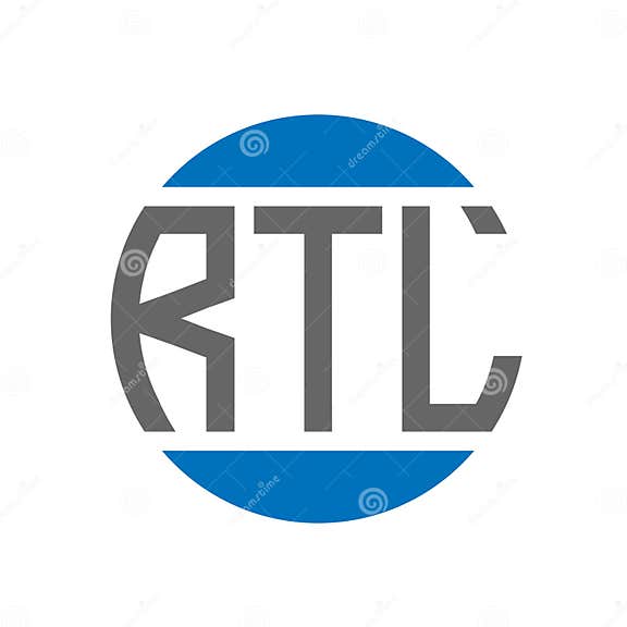 RTL Letter Logo Design on White Background. RTL Creative Initials ...