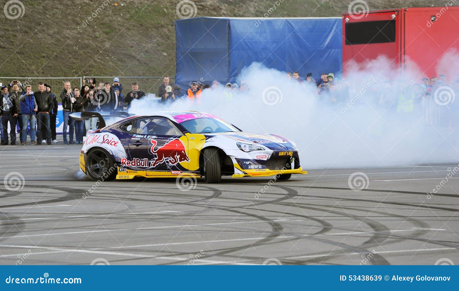 RTR Show of Masters, Drift Racing Car Rocket Bull 86 Editorial Stock ...