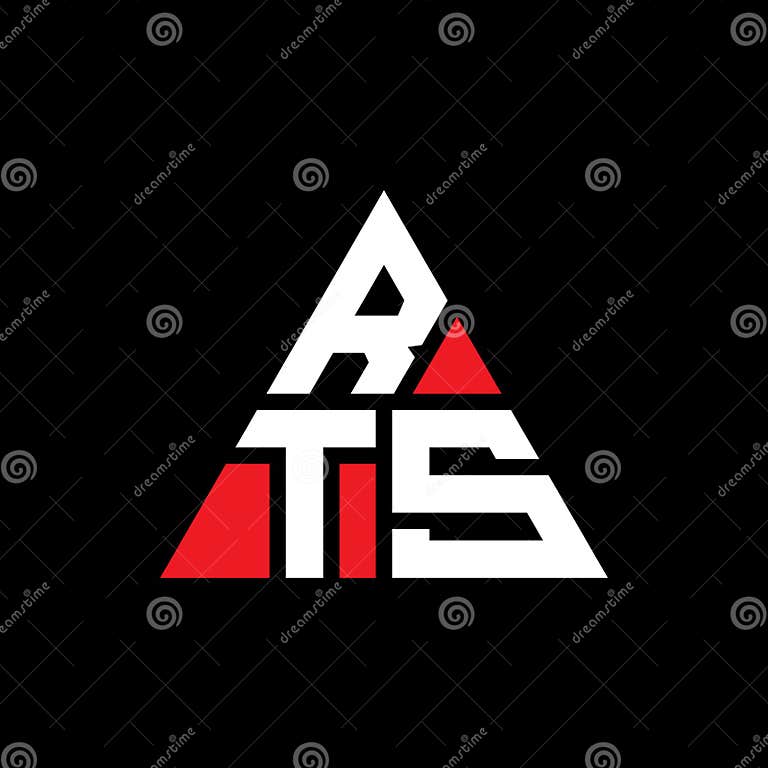RTS Triangle Letter Logo Design with Triangle Shape. RTS Triangle Logo ...