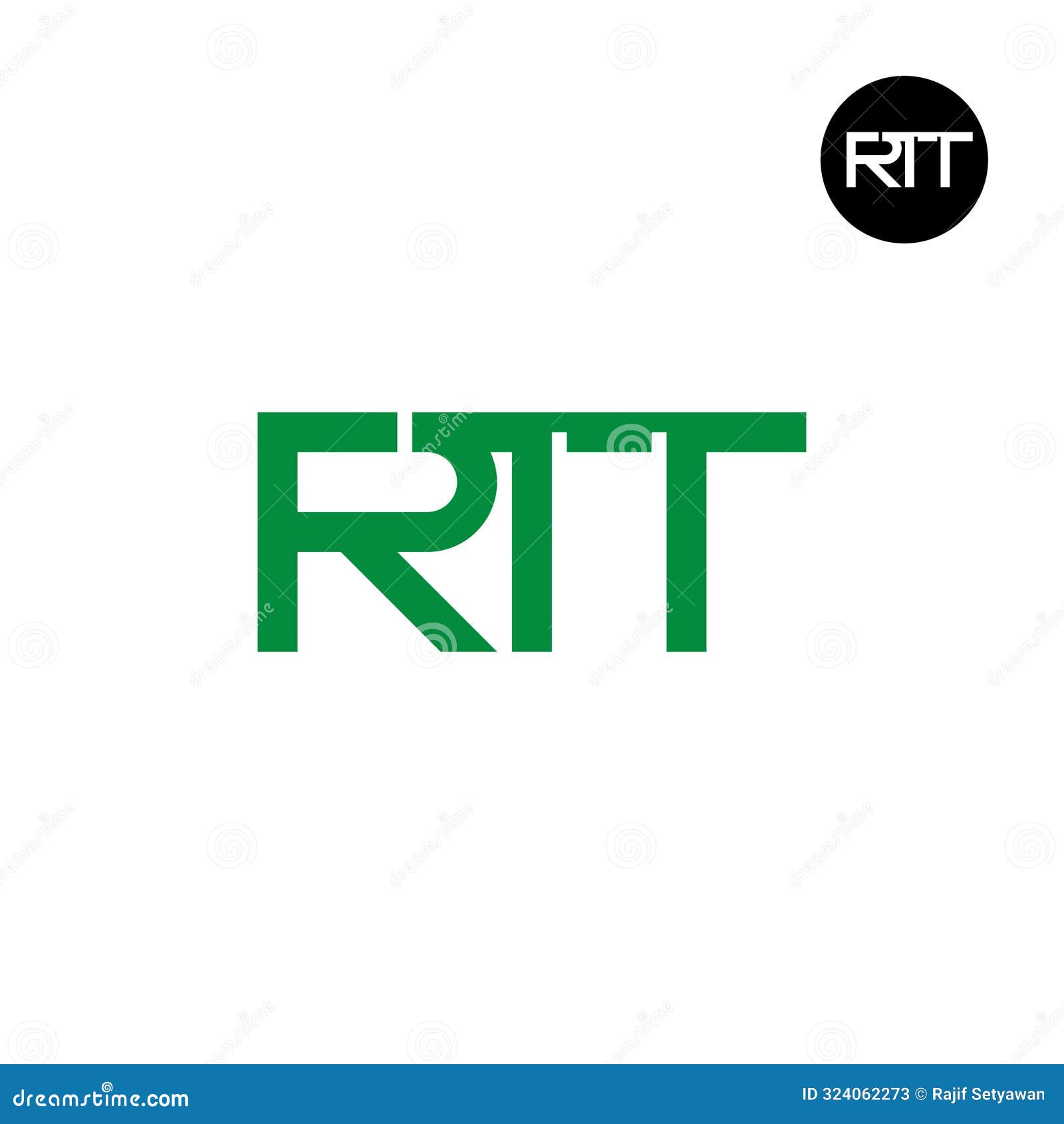 RTT Logo Letter Monogram Design Stock Vector - Illustration of minimal ...