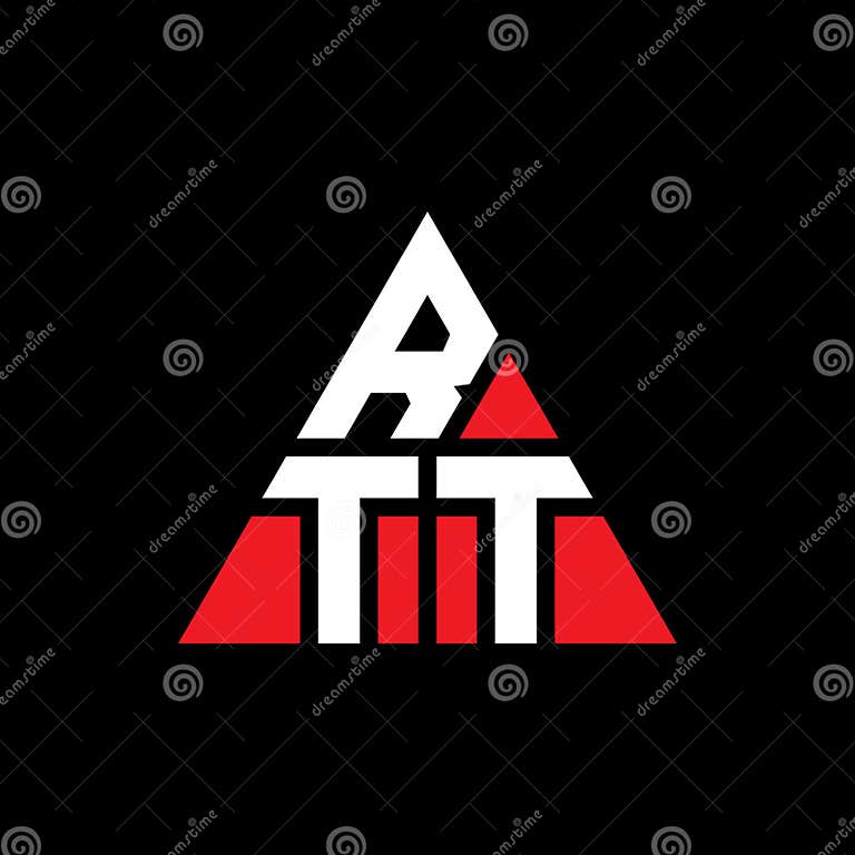 RTT Triangle Letter Logo Design with Triangle Shape. RTT Triangle Logo ...