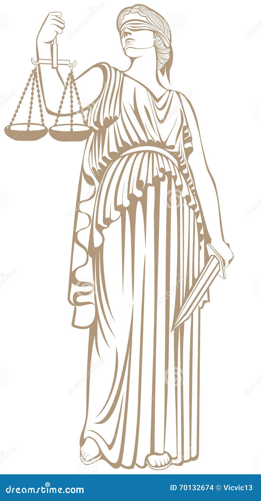 Rättvis Rättegånglag Damrättvisa Themis Vektor Illustrationer - Bild ...