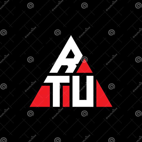 RTU Triangle Letter Logo Design with Triangle Shape. RTU Triangle Logo ...
