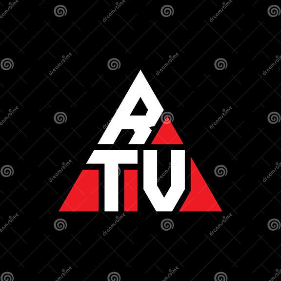 RTV Triangle Letter Logo Design with Triangle Shape. RTV Triangle Logo ...