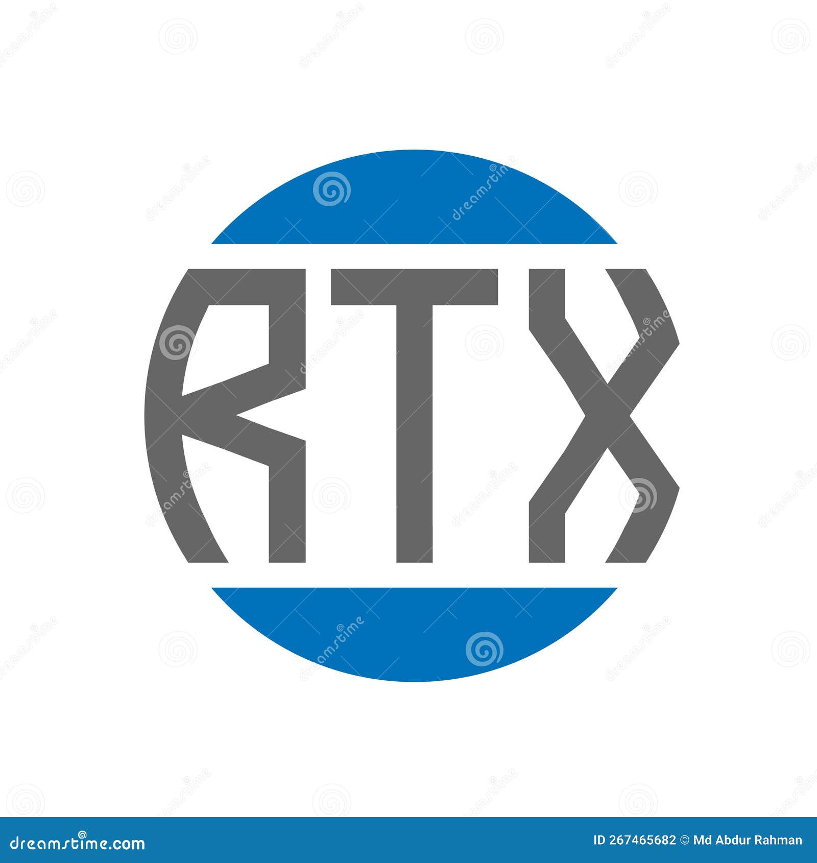 RTX Letter Logo Design On White Background. RTX Creative Initials ...