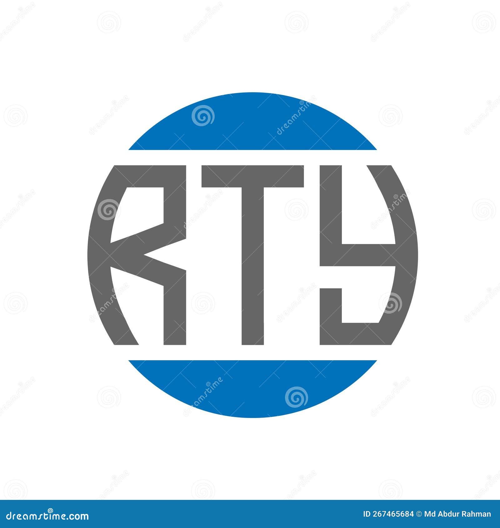 RTY Letter Logo Design On White Background. RTY Creative Initials ...