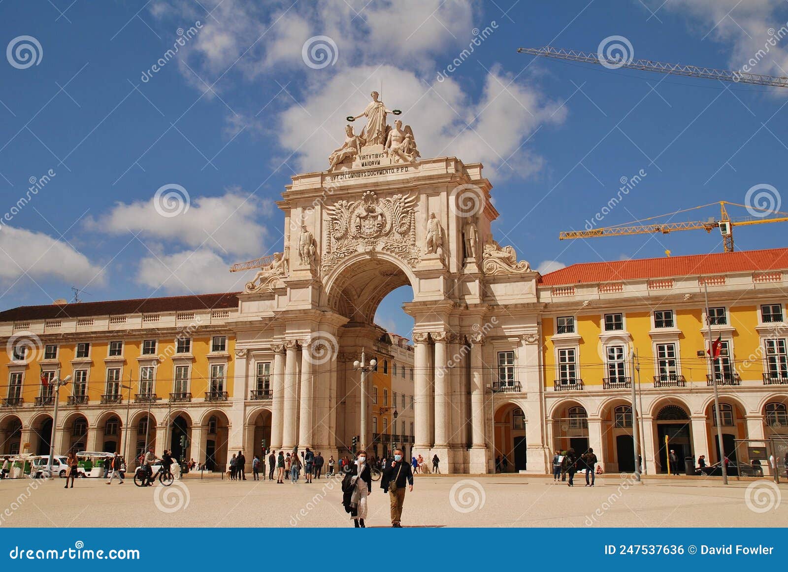 Rua Augusta Arch in Lisbon, Portugal Editorial Photo - Image of public ...