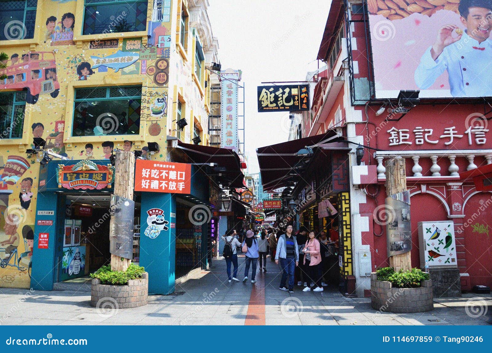 Rua Do Cunha Na Ilha Macau De Taipa Imagem de Stock Editorial - Imagem ...