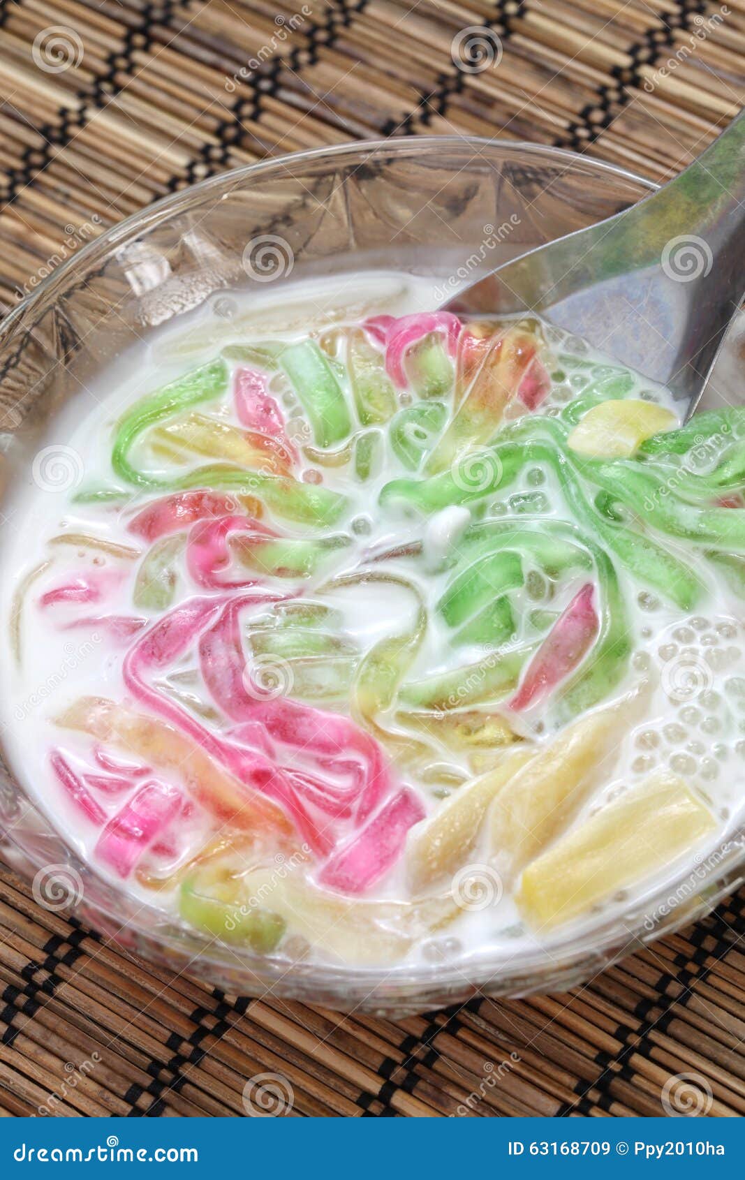 Ruam mit, thai dessert stock image. Image of colorful - 63168709