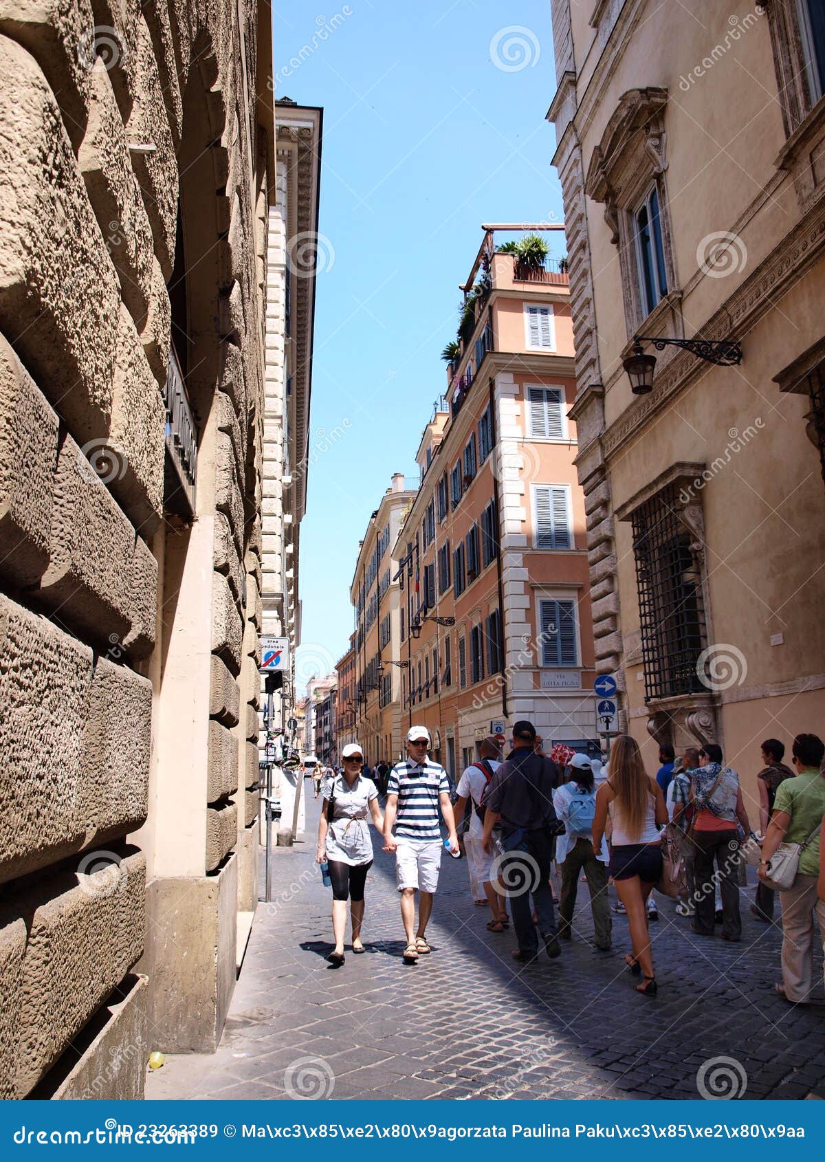 Ruas de Roma, Italy imagem de stock editorial. Imagem de romano - 23263389