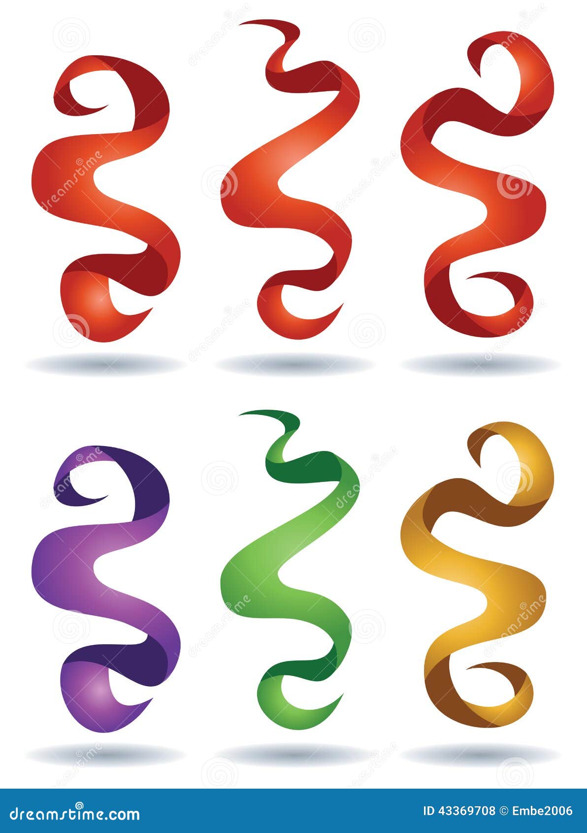 Ruban Logo Set illustration de vecteur. Illustration du flotter - 43369708