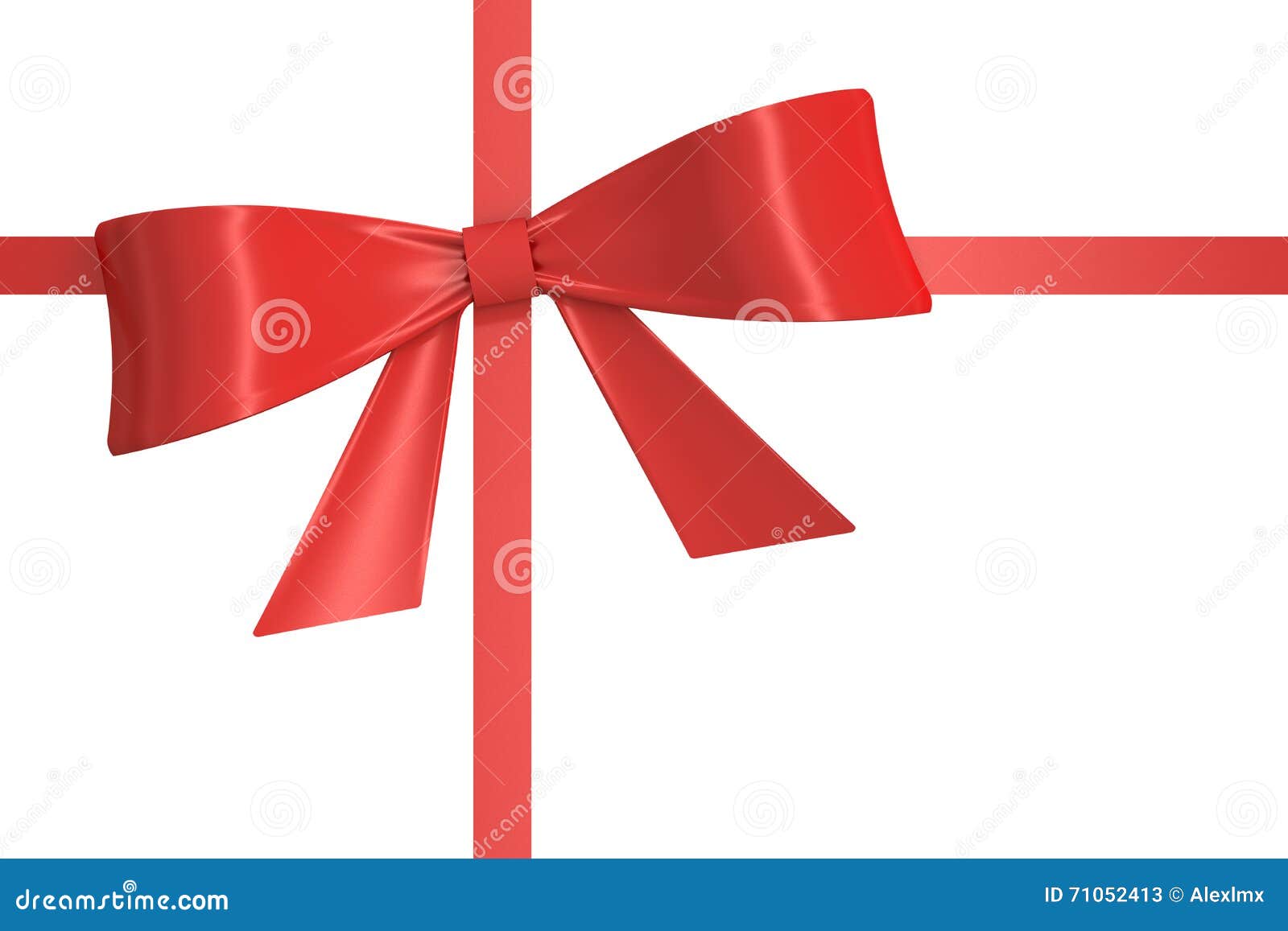 Ruban Rouge De Cadeau, Arc Rendu 3d Illustration Stock - Illustration ...