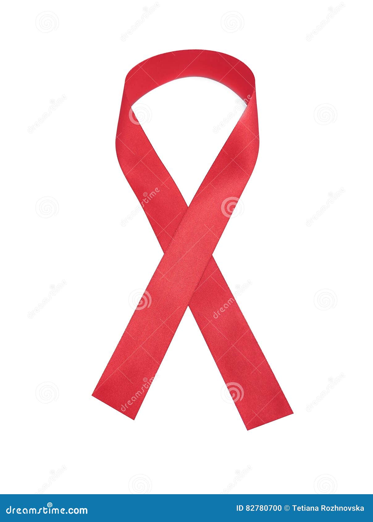 Ruban Rouge, Le Symbole Du SIDA Photo stock - Image du émission ...