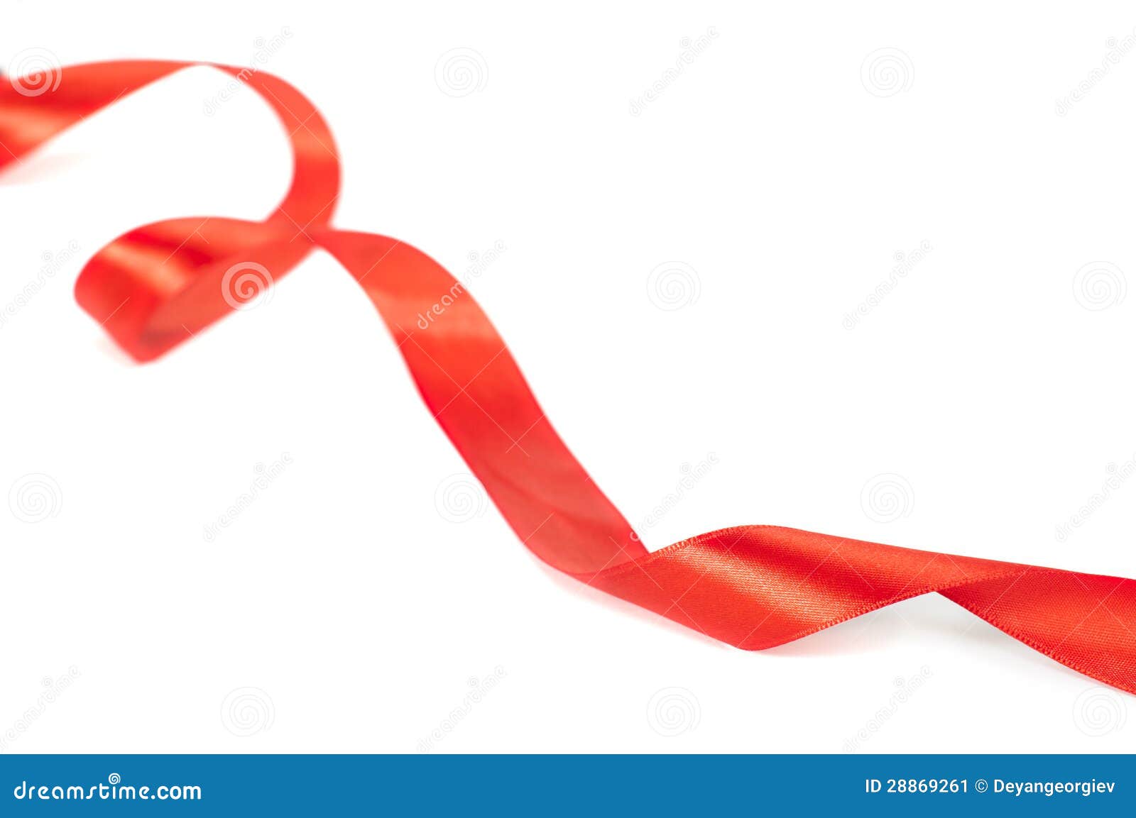 Ruban Rouge Pour L'enveloppe De Cadeau Image stock - Image du événement ...