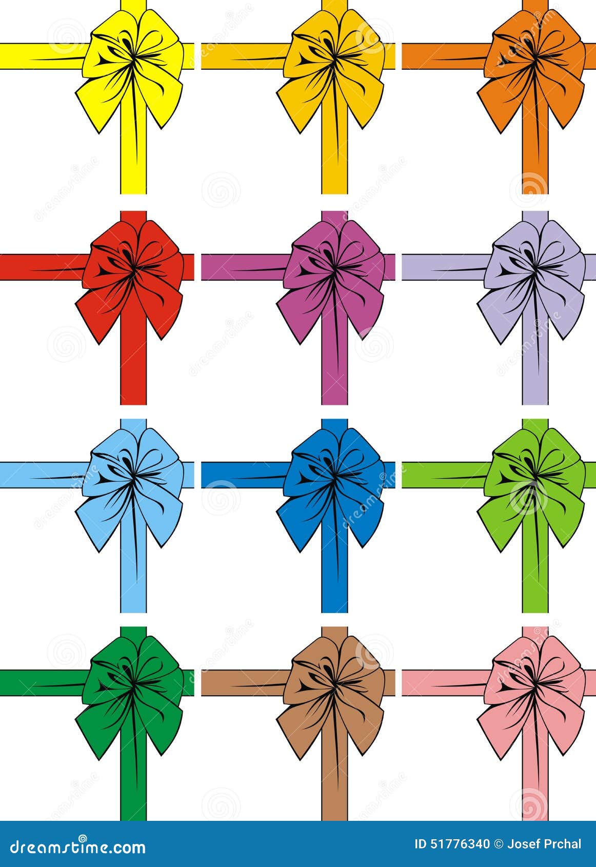 Rubans De Couleur D'isolement Illustration de Vecteur - Illustration du ...